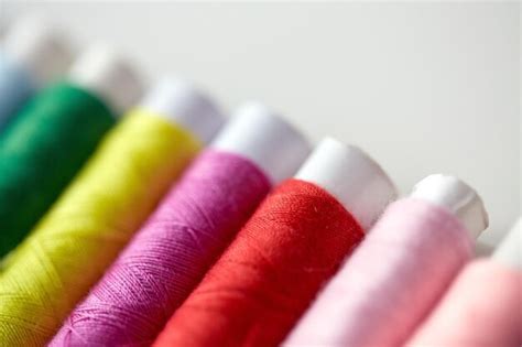 Premium Photo Needlework Craft Sewing And Tailoring Concept Row