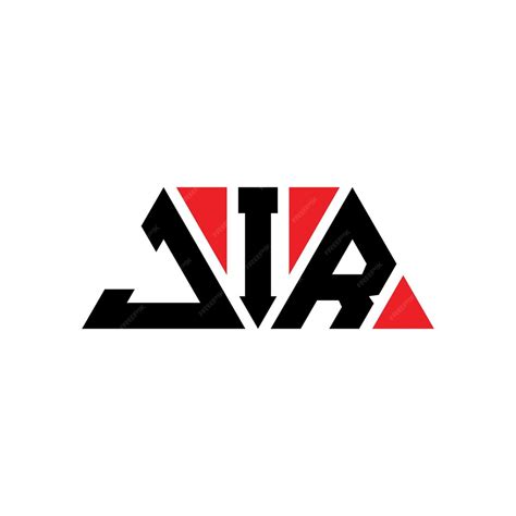 El Diseño Del Logotipo Jir Triángulo Con Forma De Triángulo Jir Diseño De Logotipo Triángulo