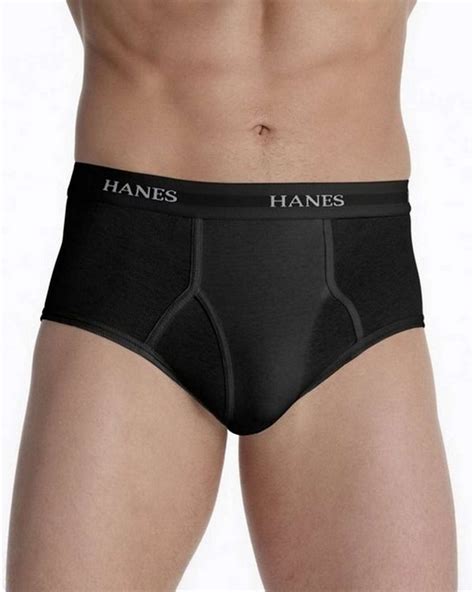 Hanes 7764b7 Hanes 7764b7 Classics Mens No Ride Up Briefs Black Grey