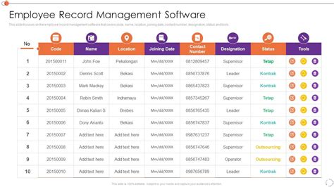 Employee Record Management Software Automating Key Tasks Of Human Resource Manager