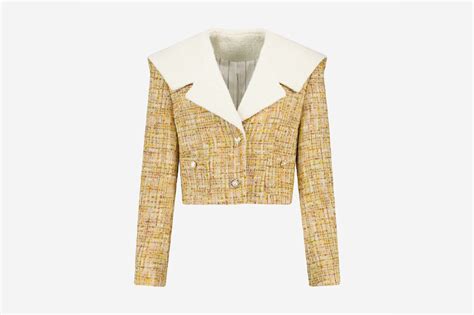 그린 버터 우먼 골드 멀티 버튼 세일러 트위드 자켓 멀티 옐로우 Green Butter Kream