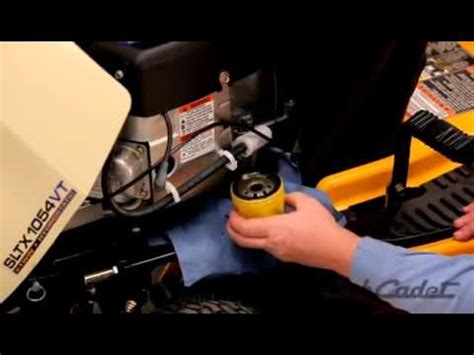How to Change the Oil and Filter on a Cub Cadet Riding Lawn Mower - YouTube