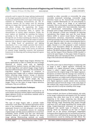 A Study Of Image Tampering Detection PDF Photo Editing Software Computer Software And