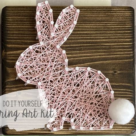 diy cross string art kit etsy