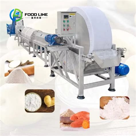 Customized Full Cassava Starch Process Line Automatic Cassava Flour