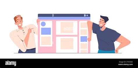 Programmer Team Present Project Vector Concept Stock Vector Image And Art