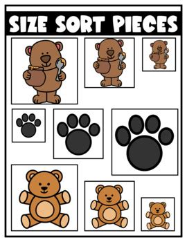 Bear Math Literacy Center Activity Pack Pre K Kinder Sped TPT