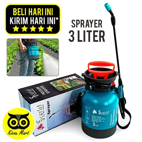 Jual Kicau Mart Alat Semprot Scarlet 3 Liter Tangki Botol Pompa Semprot