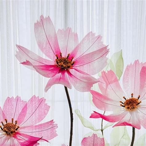 일곱계절 꽃포토존 무대꽃장식 촬영소품 실크플라워 페이퍼플라워 에바폼플라워 자이언트플라워 On Instagram 염색꽃 염색을 해서 피운 실크