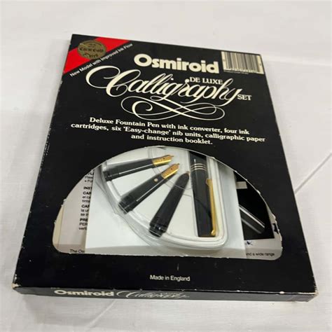 Osmiroid De Luxe Calligraphy Set Missing One Gold Nibs