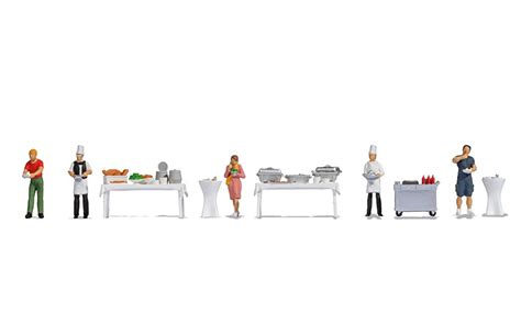 Noch 16276 Themed Figures Set ‘buffet‘ Ho Scale Aurora Trains Noch 16276 Themed Figures Set ‘buffet‘ Ho Scale Aurora Trains