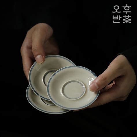 오후반차 초목재유 라인 잔받침 찻잔받침 티코스터 위시버킷