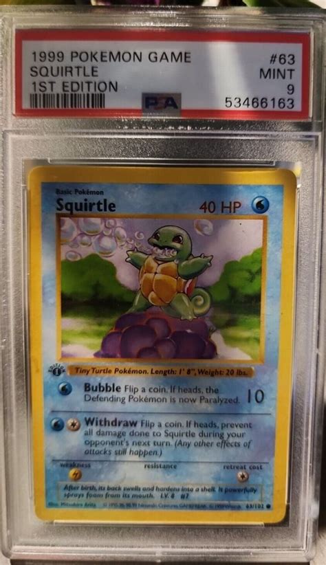 Squirtle Pokemon Card