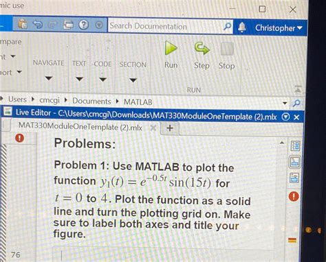 Solved Christophernavigate Textcodesectionrunstep