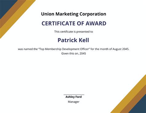 Free Printable Award Certificate Templates To Customize Online