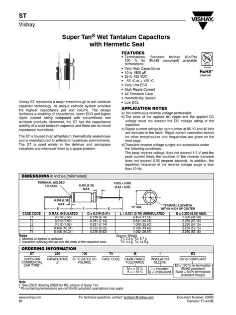 Datasheet Pdf Capacitor Electromagnetism