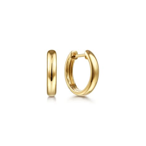 14k Yellow Gold Huggie Earrings 550 Shop Earrings Gabriel And Co