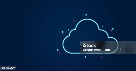Cloud Data Computing Technology Cloud Network Connection Vector Illustration Stock Illustration