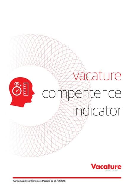Competence Indicator Passcale Serpieters Pdf