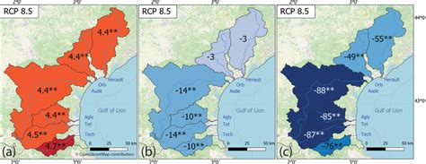 Linear Trends For Projected Annual Hydroclimatic Variables Under A