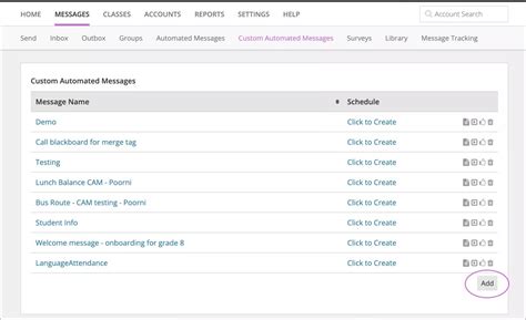 Custom Automated Messages