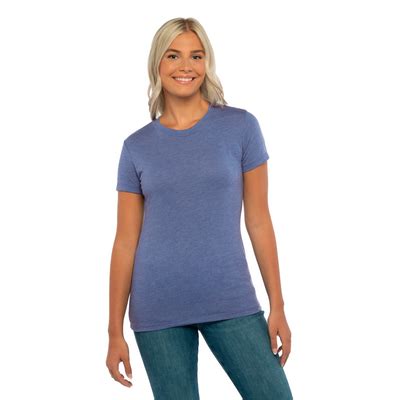 Womens Tri Blend T Shirt Vintage Royal 6710 Nla