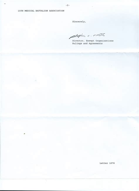 Irs Tax Exempt Letter
