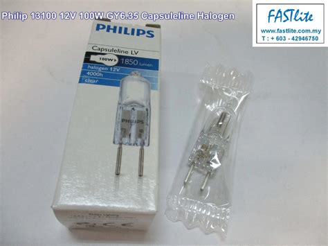 Philips 13100 12v 100w Gy635 Halogen Capsuleline Made In Germany