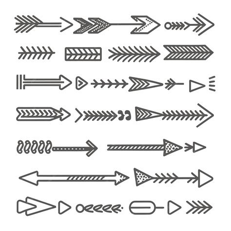 Premium Vector Curved Arrow Vector Set
