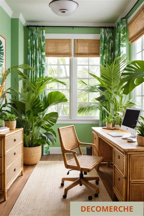 Transforma Tu Oficina En Casa Con Un Estilo Tropical Lleno De Vida 🌿