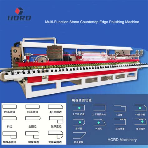 Automatic 23 Head Stone Edge Polishing Machine For Countertops