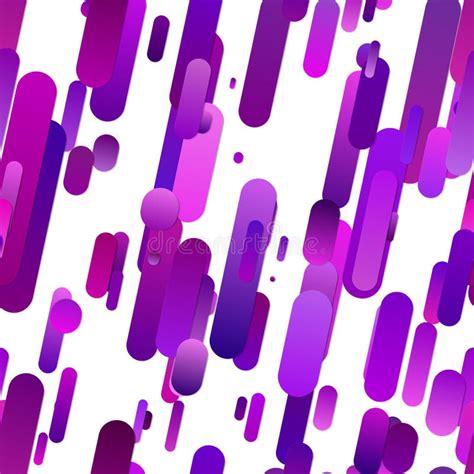 Purple Seamless Abstract Gradient Rounded Stripe Background Pattern Stock Vector Illustration