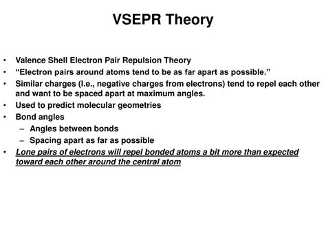 PPT VSEPR Theory PowerPoint Presentation Free Download ID 6521580