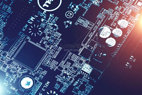 칩 전자 회로 기판 기술 자료 배경 사진 및 창의적인 일러스트 무료 다운로드 Lovepik