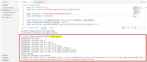 Nodejs Promises And Azure Speech To Text Stack Overflow