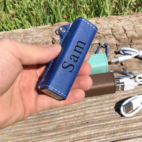 Personalized Power Bank Leather Power Bank Mah Travel Phone Charger Battery Pack