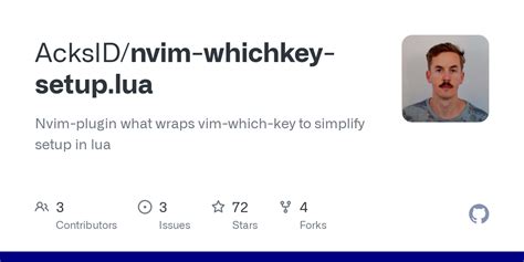 github acksld nvim whichkey setup lua nvim plugin what wraps vim which key to simplify setup