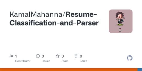 Github Kamalmahanna Resume Classification And Parser