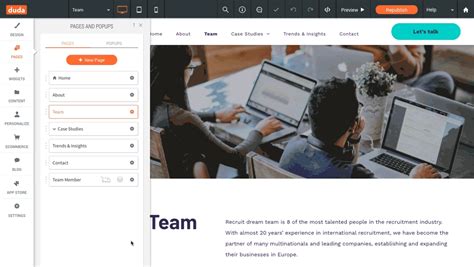 Dynamic Page Items Now In Site Navigation