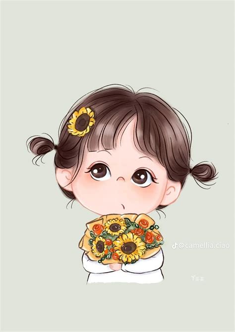 Ảnh Chibi Chibi Nhật Ký Nghệ Thuật Dễ Thương