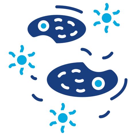 Microbe Generic Blue Icon Microbe Generic Blue Icon