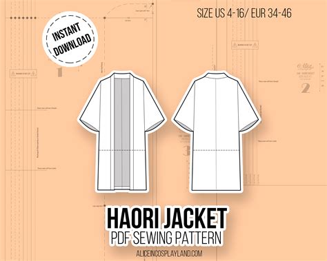 Haori Jacket Sewing Pattern Alice In Cosplayland