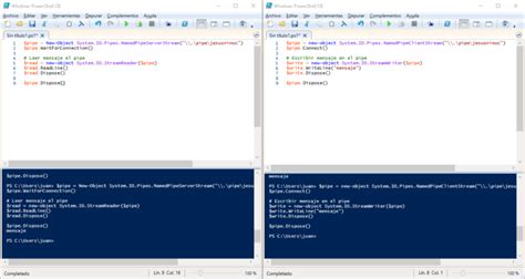 Comunicar Dos Procesos En Powershell Mediante El Uso De Tuberías Pipes