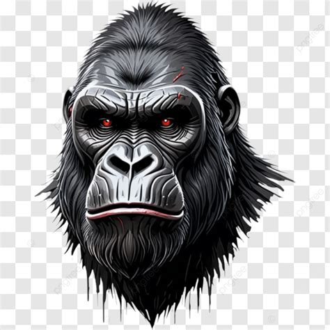 고릴라 머리 셔츠 디자인 프린트 할 준비가되었다 디자인 요소 자산 디자인 Png 일러스트 및 이미지 에 대한 무료 다운로드 Pngtree