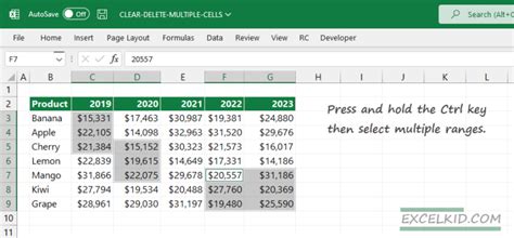 How To Clear Multiple Cells In Excel Excel Bootcamp