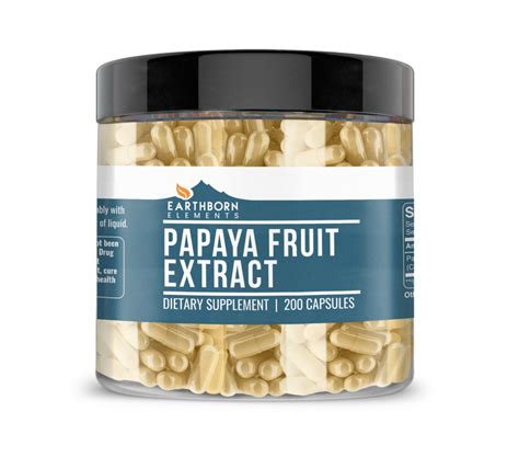Papaya Fruit Extract Capsules Earthborn Elements