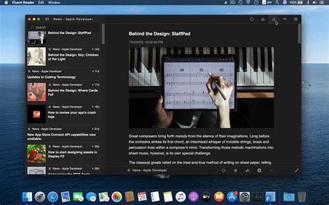 オープンソースでクロスプラットフォーム対応のrssリーダー「fluent Reader」がmicrosoftmac App Storeでリリース。 Aapl Ch