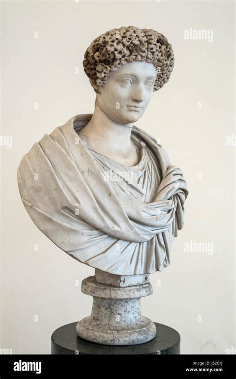Rome Italy Portrait Bust Of Julia Flavia 64 91 A D Daughter Of Titus Museo Nazionale