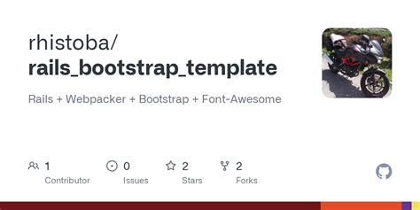 Github Rhistobarailsbootstraptemplate Rails Webpacker