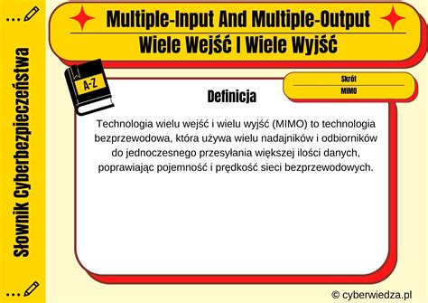 Multiple Input And Multiple Output Wiele Wejść I Wiele Wyjść